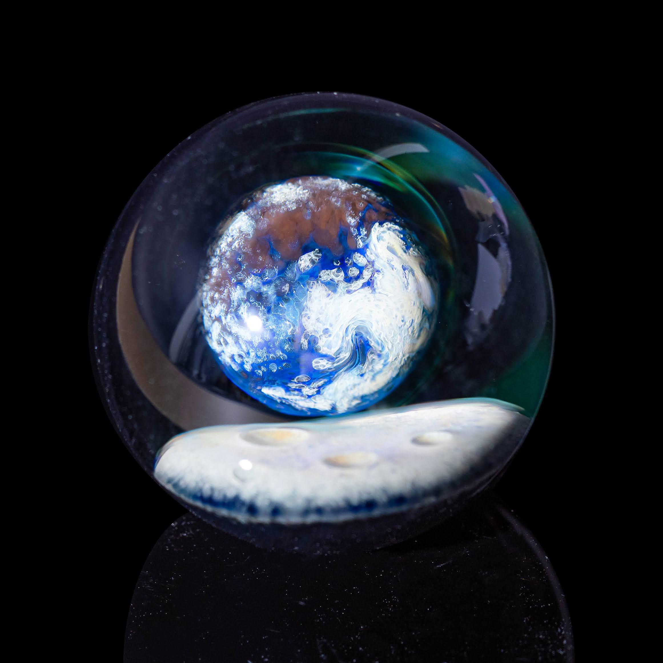 Earth from Moon Marble by Nokki Shinya – Glass2Grass